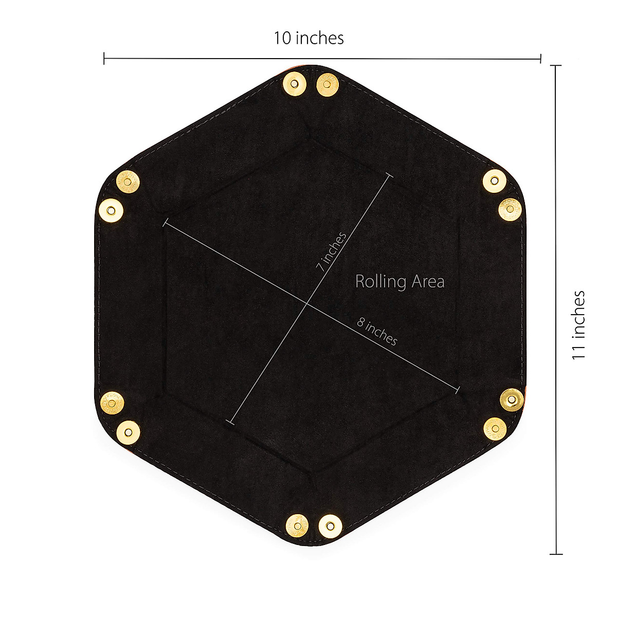 TitanShield Premium Easy-Assemble Magnetic Dice Tray for Rolling (Metal Dice, DND) in Galaxy