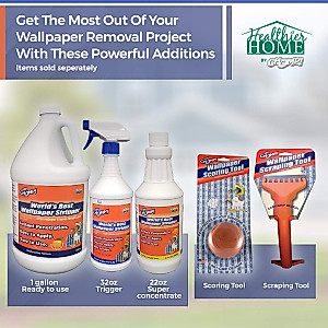 WP Chomp World’s Best Wallpaper Stripper: and Sticky Paste Remover, Citrus Scent 32oz.trigger