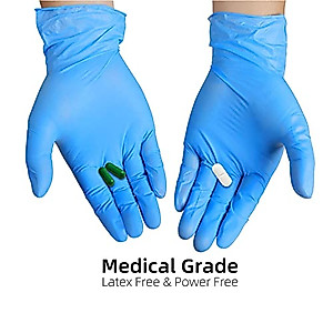 Basic Medical Synmax Vinyl Exam Gloves - Latex-Free & Powder-Free - Medium, BMPF-3002(Case of 1,000)