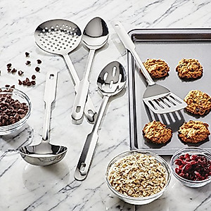 Amco 8796 Stainless Steel 5-Piece Utensil Set,Medium