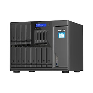 QNAP TS-1655-8G-US 16 Bay high Performance and high-Capacity Hybrid NAS with Intel® Atom® 8-core Processor, Dual 2.5GbE and Long-Term Availability