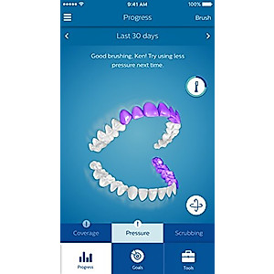 Philips Sonicare DiamondClean Smart 9700 Rechargeable Electric Power Toothbrush, Lunar Blue, HX9957/51