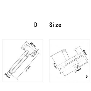 MINJING Bidet Sprayer Kit for Toilet Brushed Gold Button Sprayer Single Cold Bathroom Tap Multifunctional Wall Hanging Bathroom Bidet Shower, D