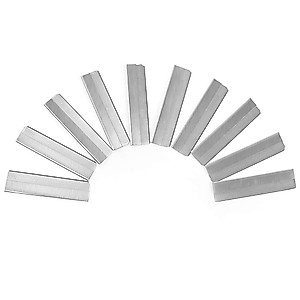 Bezall 50Pcs Single Edge Razor Blades, Stainless Steel Straight Razor Blade Refills, Eyebrow Trimmer Facial Hair Blades for Women and Men
