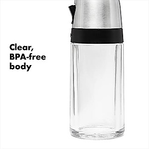 OXO Salt and Pepper Shaker Set, Clear, Stainless Steel