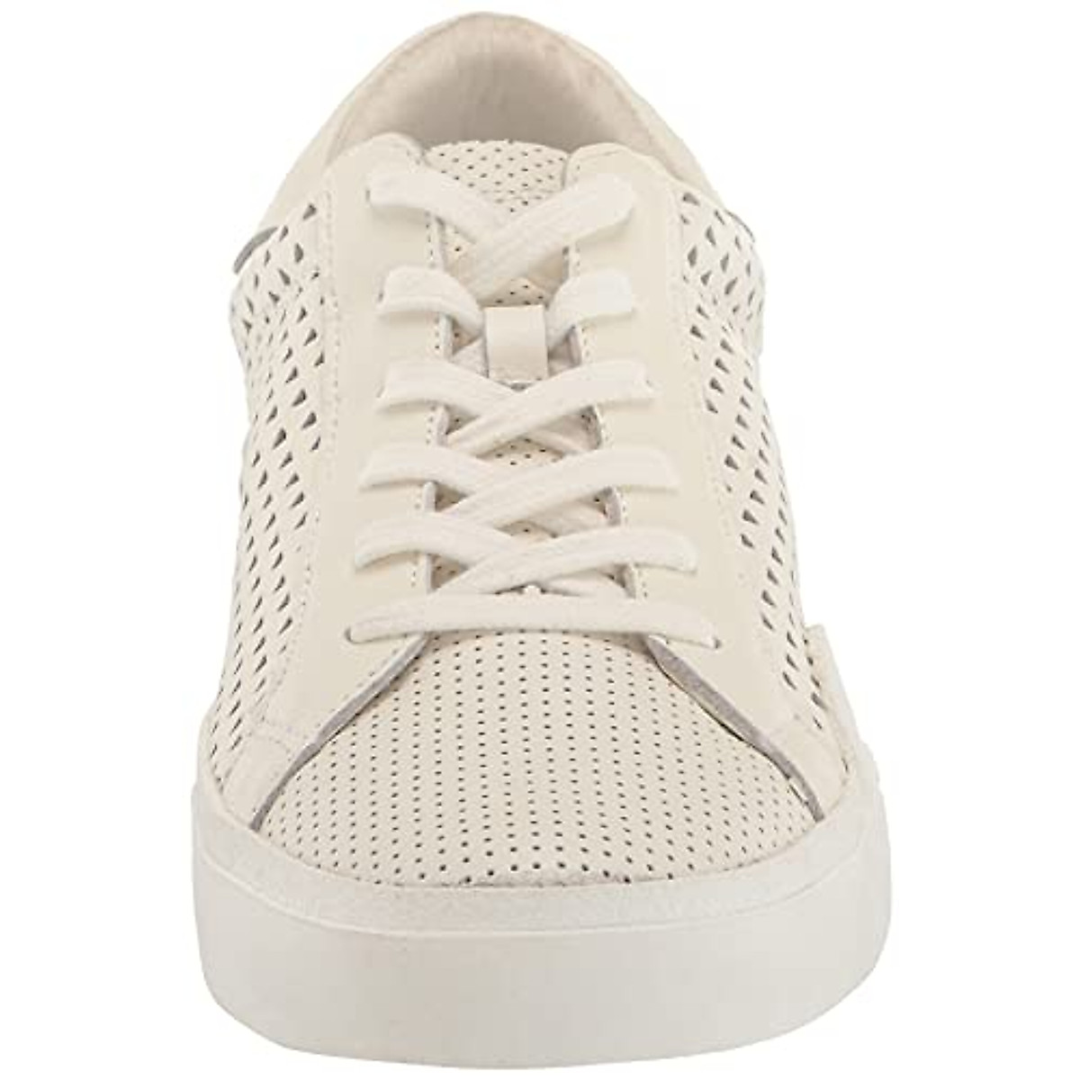 Dolce Vita Women's Zina PERF Sneaker, White Perforated Leather, 6.5