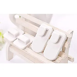 WOIWO 4 Set Remote Control Wall Self Adhesive Hook, Multiuse TV Remote Control Air Conditioning Cordless Phone Sticky Wall Mount Key Hanger Organizer Holder