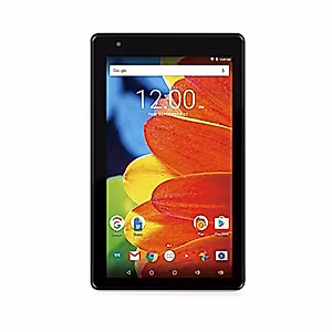 RCA RCT6873W42 Voyager 7 16GB Tablet 1024 X 600 Resolution 1.2GHz Intel Atom Quad-Core Processor Android 6.0 Marshmallow, Black