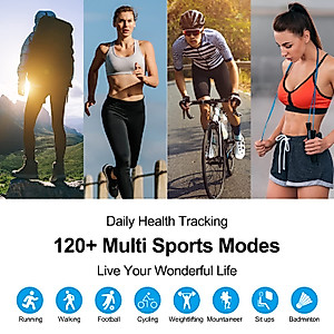 CHOKOVIE Smart Watch for Men Women, 1.8" Full Touch Screen Call/Receiver Dial Fitness Watch Heart Rate, Blood Oxygen,Sleep Monitor, Activity Tracker with Pedometer Stopwatch Smartwatch, Silver