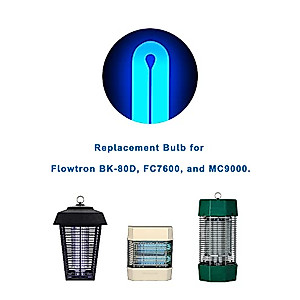 BF150 Bug Zapper Replacement Bulb Compatible with Flowtron BK-80D, MC9000, and FC7600, 12 Inch FUL40T8/BL U Type Light Bulb for 40W Electronic Insect Killer, 1 Pack