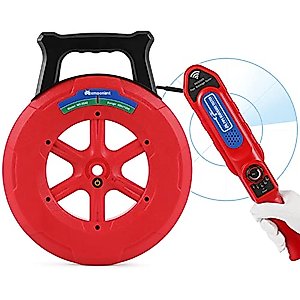 Mxmoonant Pipe Blockage Detector 40M/130ft Pipeline Scanner for PVC Iron Cement Wall with Waterproof Probes|Sensitivity|Accurate Positioning (40M)