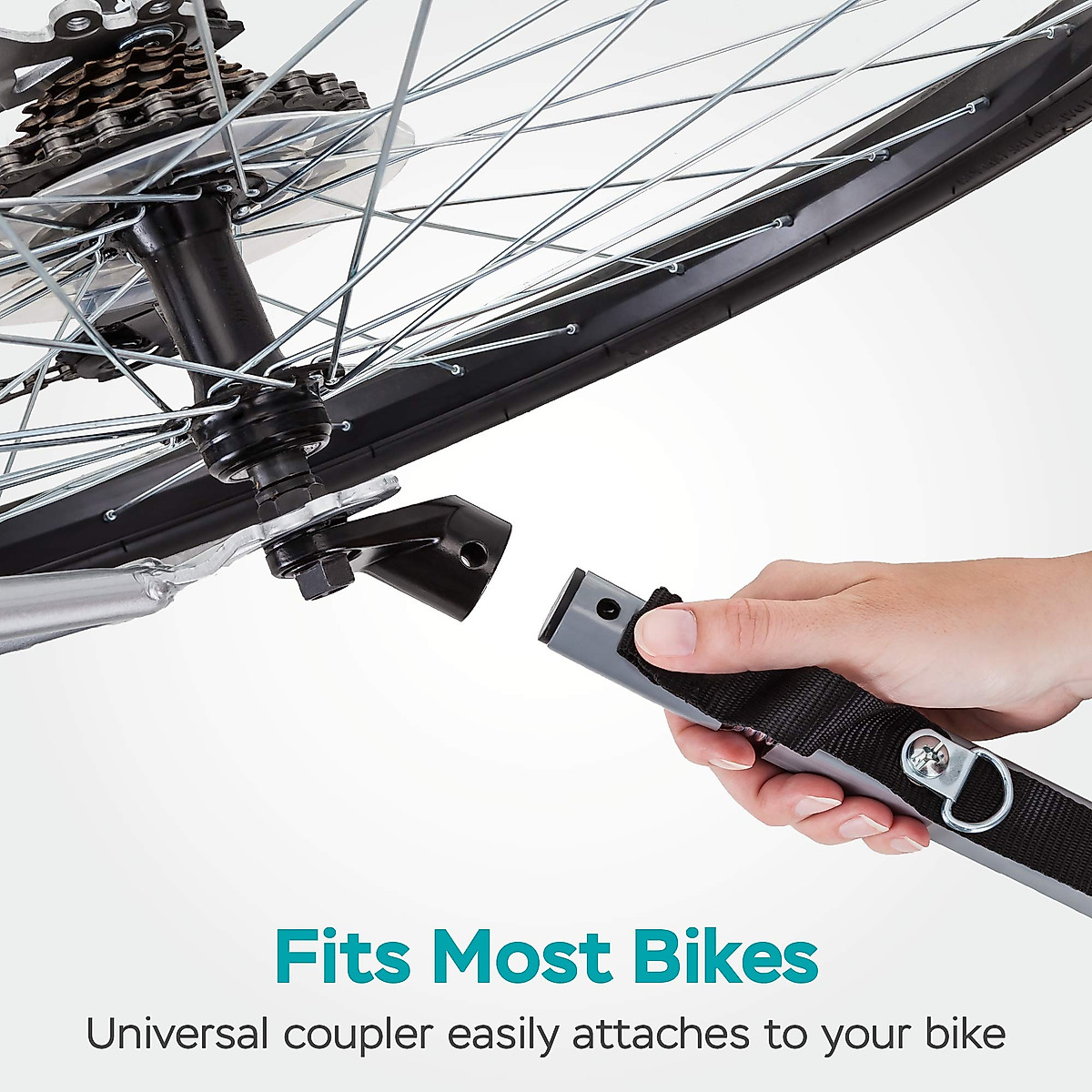 Instep Quick-N-EZ Double Tow Behind Bike Trailer, Converts to Stroller/Jogger, Teal