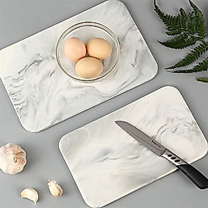 GULRUH Wood Cutting Boards for Kitchen, Marble Cutting Board Household Cutting Board Kitchen Accessories
