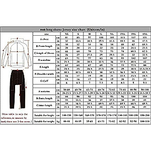 MOXILYN Cycling Jerseys Men Set Bike Clothing for Men Long Sleeve Bike Jacket and Cycling Bibs Pants with 30D Gel Pad