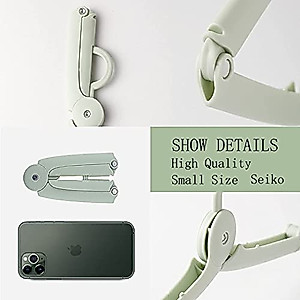 3 Travel Portable Folding Clothes Racks Mini Telescopic Clothes Racks, Folding Portable Plastic Foldable Hanger for Vacation and Camping (Green)