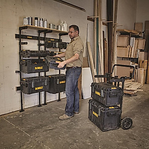 DEWALT Tool Box Storage Rack, Tough System, 440 lb Capacity, Garage Storage System (DWST08260)