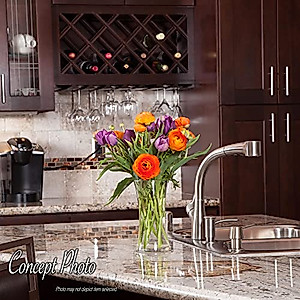 American Pro Décor 28-Bottle Trimmable Wine Rack Lattice Panel Inserts in Unfinished Solid North American Cherry