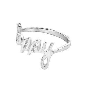 AeraVida Minimalist Love Yourself' Script Ring Thin Band 925 Sterling Silver Promise Ring, 9mm | Available sizes 6, 7, 8, 9, 10mm
