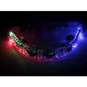 Flashing Panda LED Light-Up Flashing Tambourine, Clear, Multicolor lights, Large