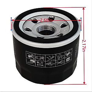 Arpisziv Oil Filter 951-12690 Compatible With MTD Troy Bilt Lawn Mower C-Cadet 4P90MUD 9X90HU 7T84JU CC760ES CC30 XT1-LT42 Craftsman R105 R1000 R1500 Rep 751-11501(2 Pack)
