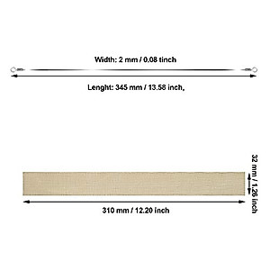 Honoson 10 Pieces Impulse Sealer Spare Repair Parts Kit Heat Seal Strips Replacement Elements Heating Element Service Compatible with F-300, FS-300, PFS-300