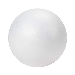 4 Inch White Foam Balls, Polystyrene for DIY Crafts, Art, School Supplies, Decorations (12 Pack)