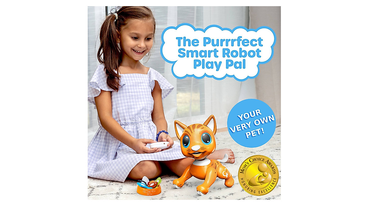 Power Your Fun Robo Pets Cat - Interactive Robot Toy