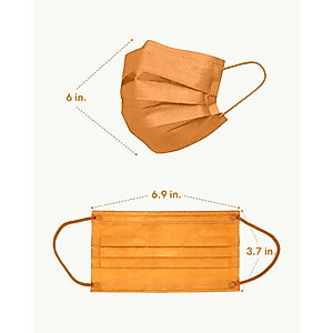 FriCARE Face Masks Disposable for Adults, 4 Ply ASTM Level 3, FSA HSA Eligible, Allergy Protection, Individually Wrapped, 100 Pack, Assorted Fall