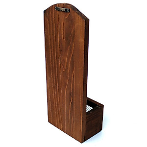 Personalized Wall Mount Rustic Walnut Wooden Bottle Opener with Cap Catcher, Wall Mounted Bottle Opener, Groomsman Gift Best Man Gift Birthday Gift Wedding Gift for Him