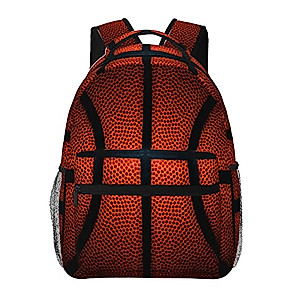 RUVNSR Basketball Backpack 16 Inch Large Capacity 3D Print Basketball Ball Sport Casual Daypack Travel School Bag Gym For Gifts Girls Boys Kids Adults