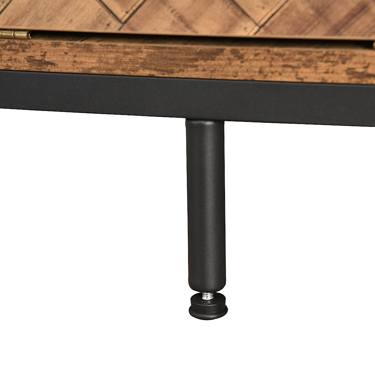 4-Tier Corner Shelf with 2 Drawers, 72.64'' Tall 4-Tier Industrial Bookcase Corner Ladder Shelf with 2 Drawers, Small Bookshelf Rustic Plant Stand Rack Freestanding, Black