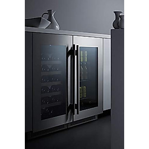 Summit CL18WCCSS 18"" Classic Collection Wine Cellar with 29 Bottle Capacity in Stainless steel
