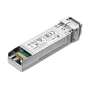 TP-Link TL-SM5110-SR | 10G-SR SFP+ LC Transceiver, Multi-Mode SFP Module| Plug and Play | LC/UPC interface | Hot Pluggable | Up to 300m/33m distance | Support SFP+MSA & DDM