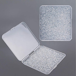 4600Pcs Italian Keratin Glue Granule Pellets Transparent Keration Glue Granule Bead for Hot Fusion Nail/I Tip Hair Extensions