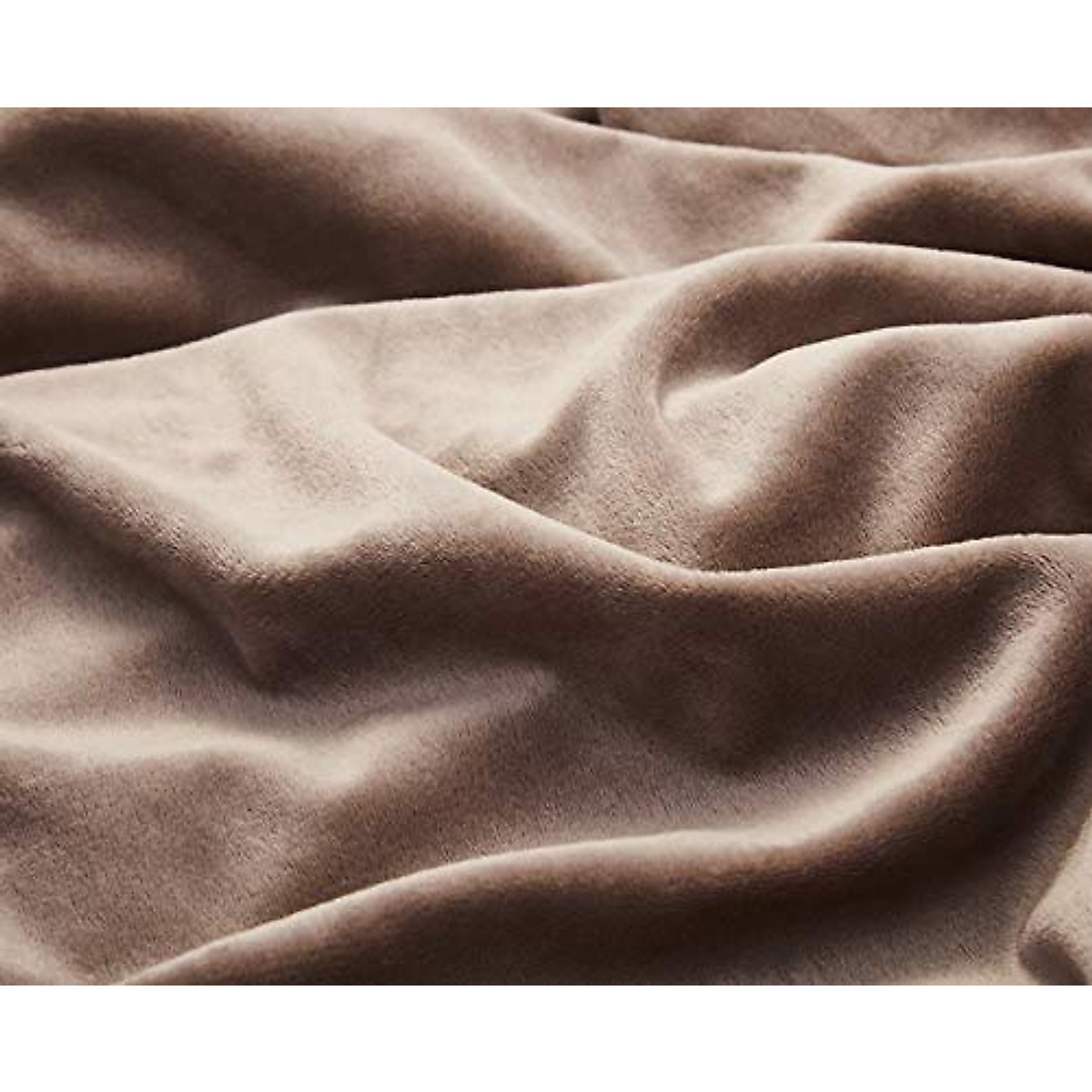 MOONLINE MOONLINESuper Soft Two Tone Faux Fur Throw Blanket,Decorative Fuzzy Warm Cozy Rabbit Fur Throws for Sofa,Couch,Chair,Coffee Brownor (Brown,60x80)