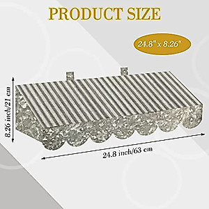 8 Pcs 3D Circus Awning Wall Decoration Carnival Stripes Awning Circus Tent Carnival Theme Party Decor for Carnival Party Classroom Decorations (Corrugated Style)