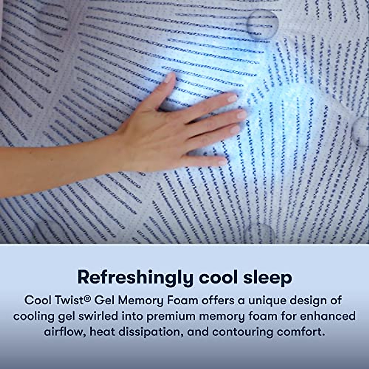Serta Perfect Sleeper Enhanced 13.5" King Mattress - Medium, Cooling Gel Memory Foam, Pocket Innersprings for Motion Isolation, Edge Support, CertiPUR-US Certified - Nurture Night