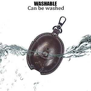 [3 in 1] Compatible for Google Pixel Buds Pro 2022 Cases with Cleaning Kit, Front LED Visible PU Leather Protective Cover Skin with Keychain for Man Women