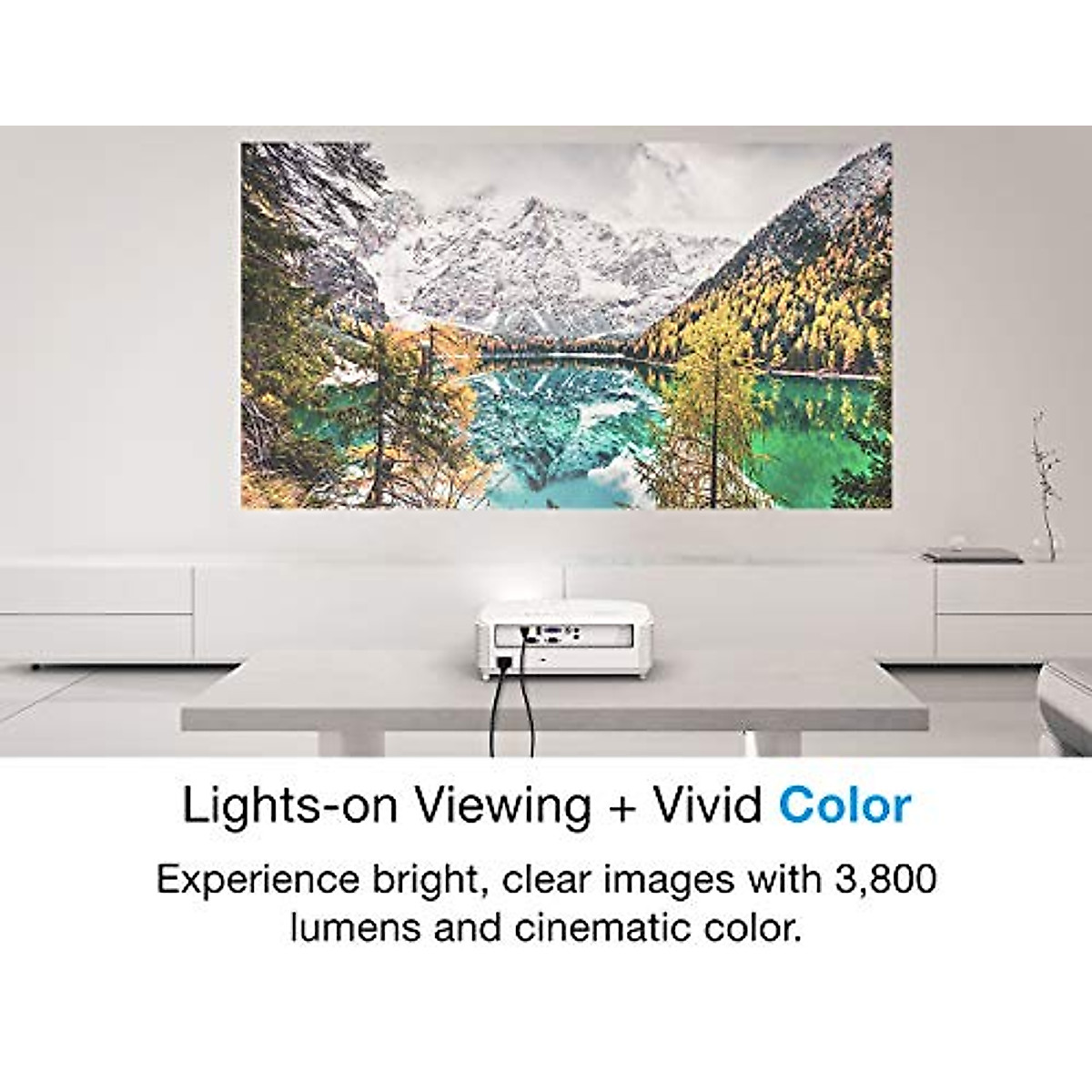 Optoma GT780 Short Throw Projector for Gaming & Movies | HD Ready 720p + 1080p Support | Bright 3800 Lumens for Lights-on Viewing | 3D-Compatible | Speaker Built In