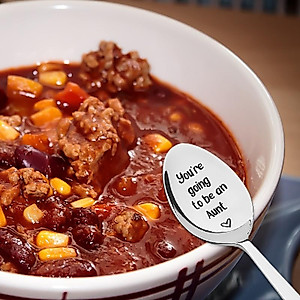 Aunt and Uncle Baby Announcement Gifts Spoon for Coffee Tea Lovers Gifts for Men Women Pregnancy Reveal Gifts for Aunt and Uncle Spoon Set You are Going to Be an Uncle Aunt Coffee Ice Cream Spoons