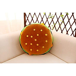Bettli Lovely Plush Stuffed Huge Hamburger Throw Pillow