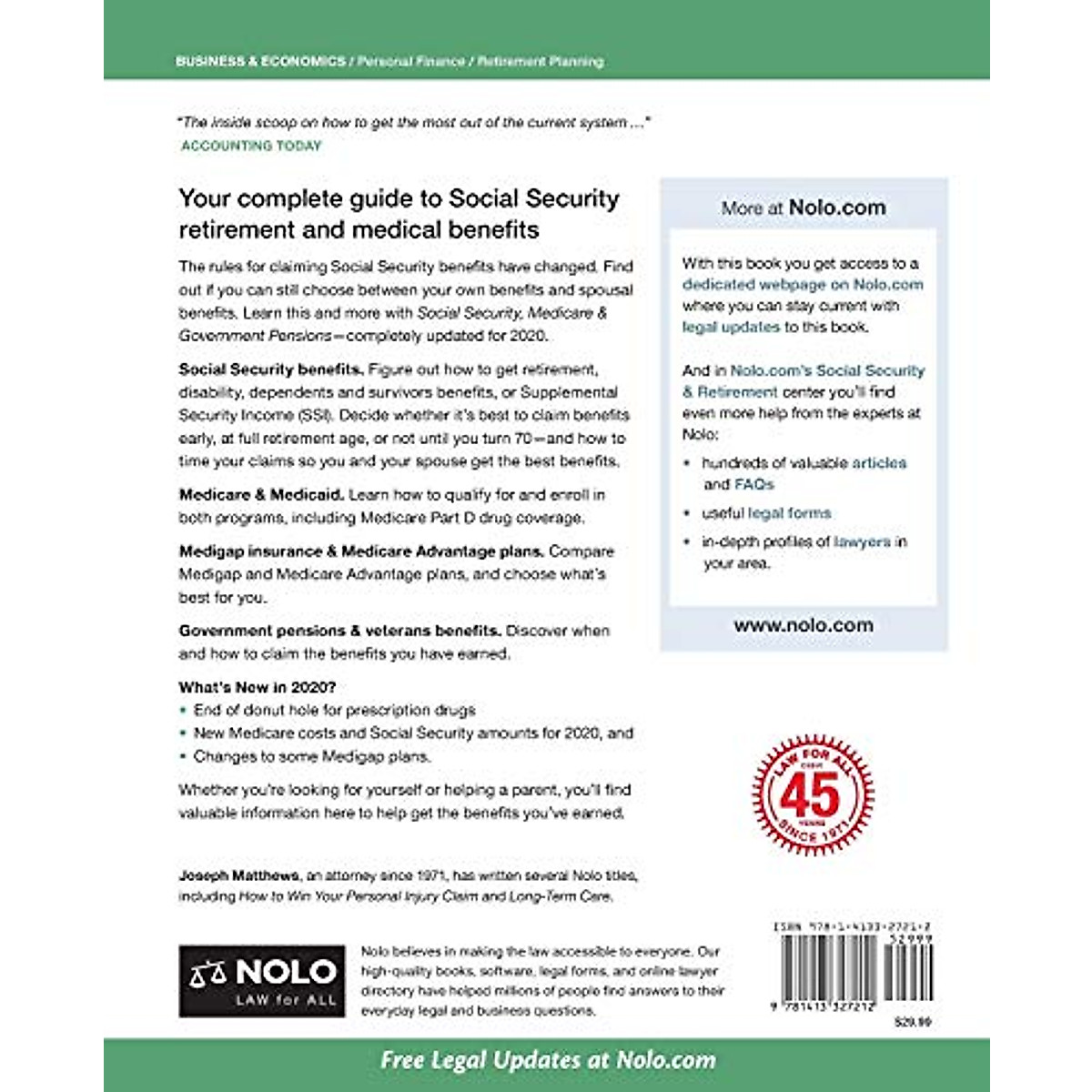 Social Security, Medicare and Government Pensions: Get the Most Out of Your Retirement & Medical Benefits