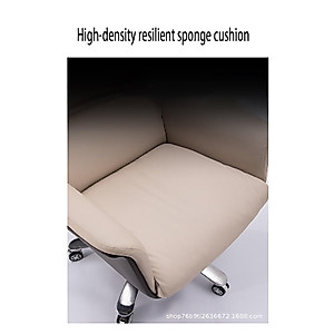 Home Office Desk Chairs, Swivel Chair Genuine Leather Home Computer Chair Office Chair Modern Simple Ergonomic Lift Swivel Chair