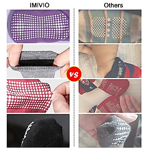 IMIVIO Toddler Boy Girl Socks Anti Slip Baby Socks with Grips for Kids 3T-4T 4T-5T