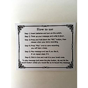 OSW 6 x 8.25 Birthday Anniversary Any Celebration Recordable LED Greeting Card Tabletop Stand or Hang