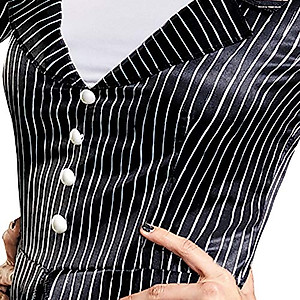 Disguise mens Disney Women's Jack Skellington Deluxe Adult Sized Costume, Multi, S 4-6 US