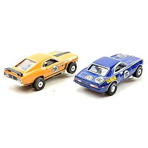 Auto World/Premium Hobbies T/A Challenge Mustang VS Camaro HO Scale Slot Car Race Set CP7973