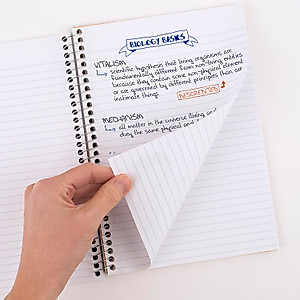 Five Star Small Spiral Notebook, 2-Subject, College Ruled Paper, 9-1/2" x 6", 100 Sheets, Amethyst Purple (840004CF1)