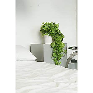 Retrograde 32" Realistic Fake Pothos Ivy Plant Silk Artificial Plant Large (Light Green)