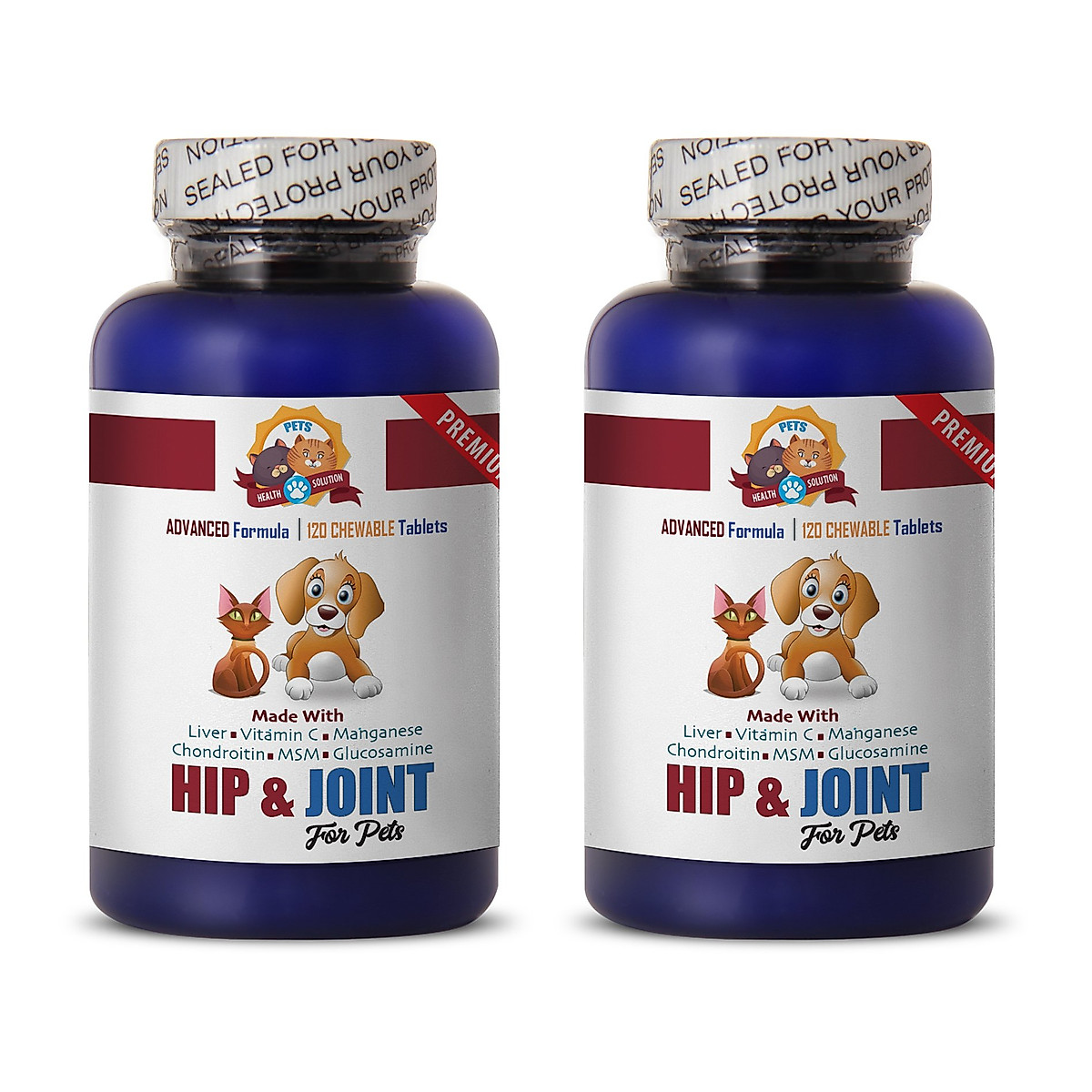 Joint Supplement for Dogs Chews - Support Hip and Joints for Pets - Dog and CAT Treats - Premium Formula - pet glucosamine Chews - 240 Treats (2 Bottle)
